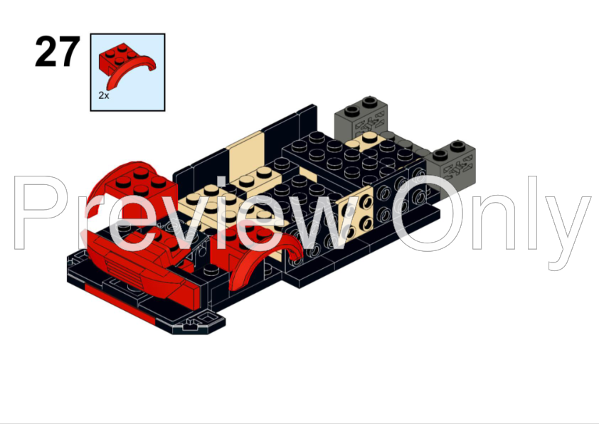 Lego Moc Ferrari Roma 8 Wide By Fisibrick Rebrickable Build With Lego