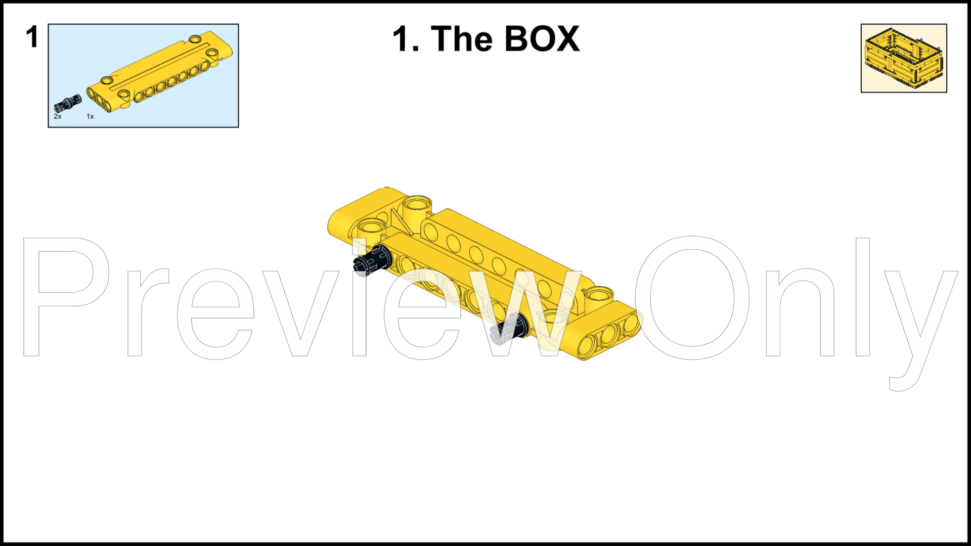 LEGO MOC Yellow Useless Box by vladoniki | Rebrickable - Build with LEGO