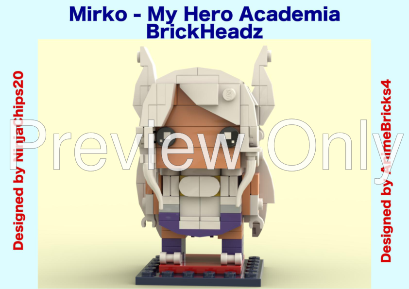 LEGO MOC Mirko - My Hero Academia BrickHeadz by NinjaChips20 ...