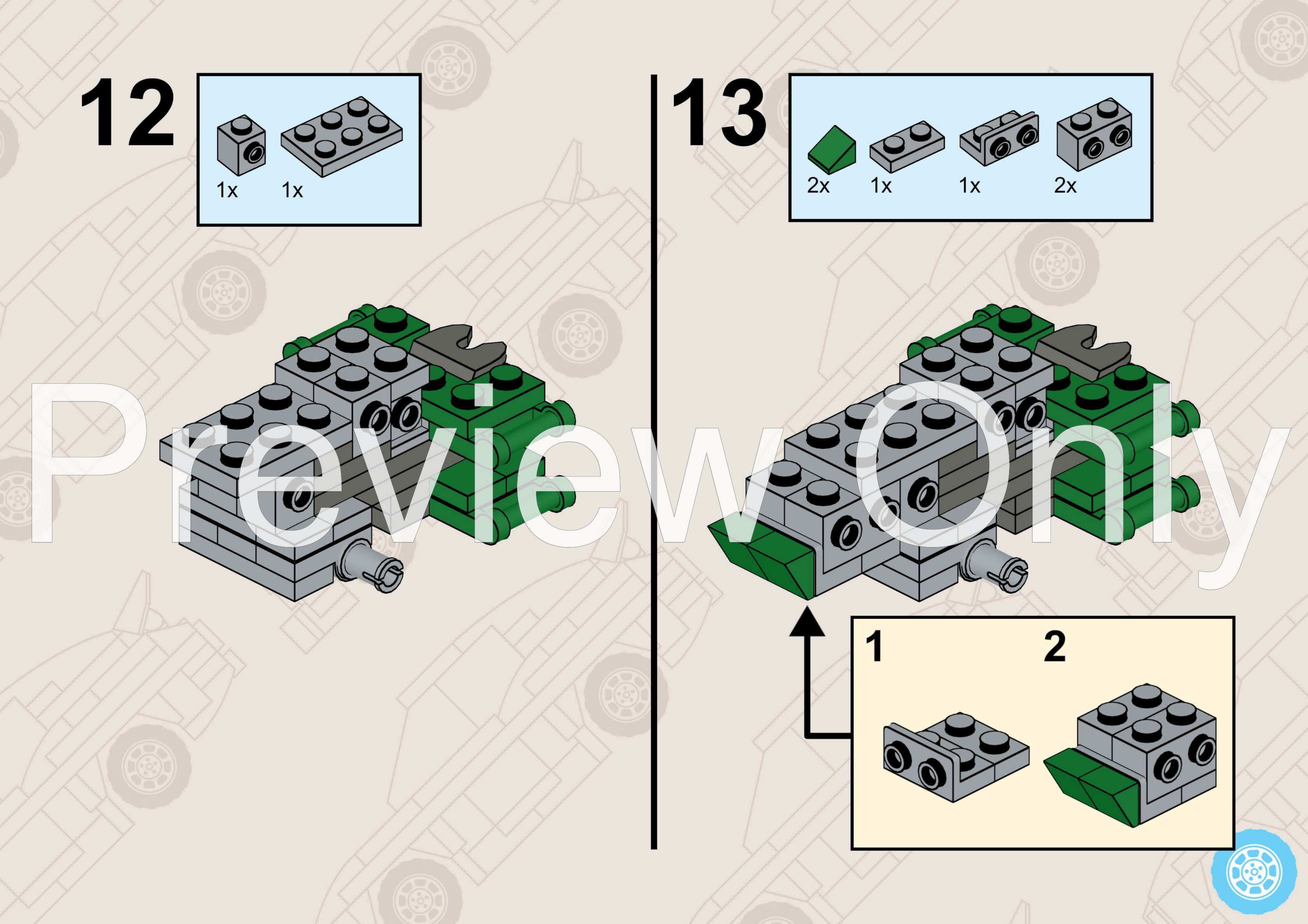 LEGO MOC Green tractor by De_Marco | Rebrickable - Build with LEGO