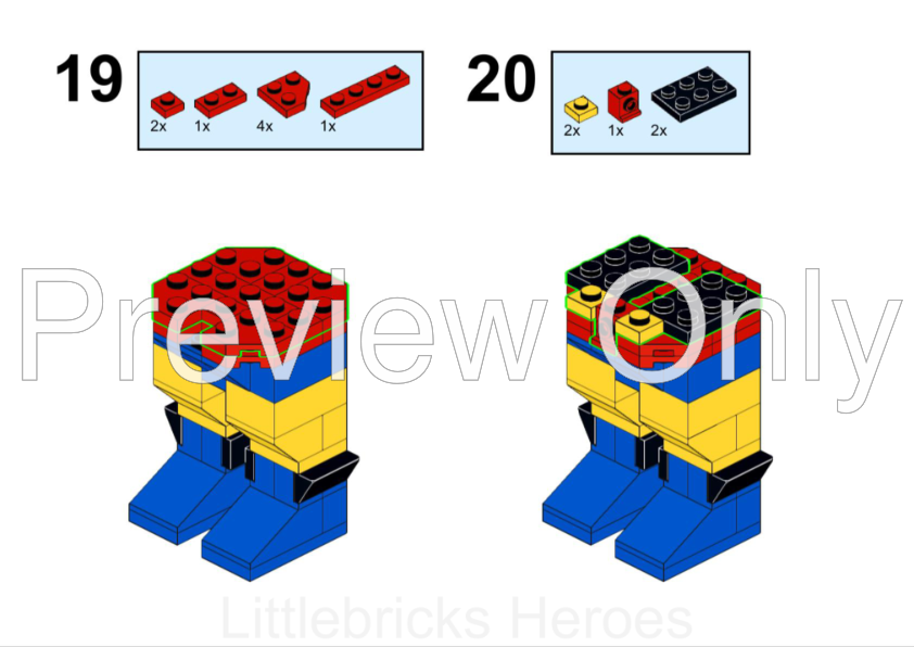 Lego Moc Wolverine Lego Figure By Littlebricksheroes Rebrickable