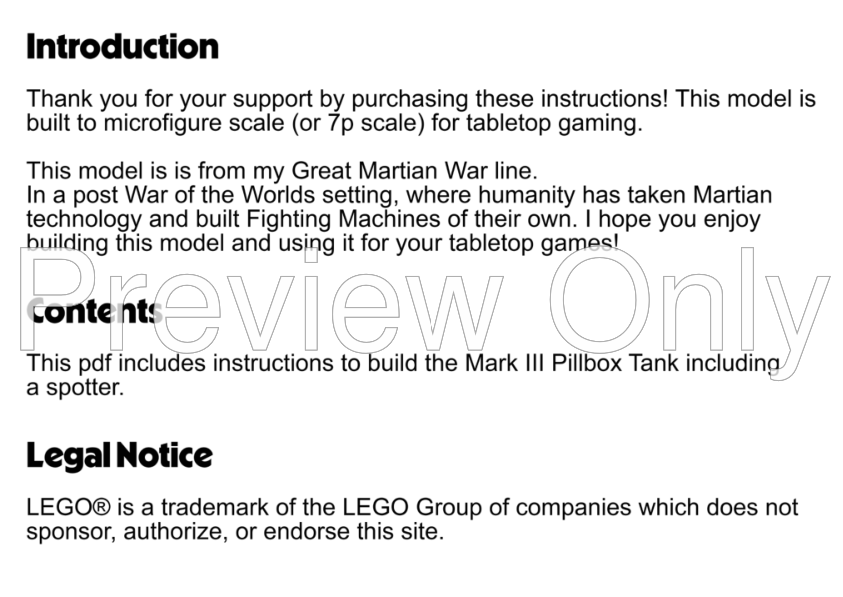 LEGO MOC Mark III "Pillbox" Automat by Nosspott | Rebrickable - Build ...