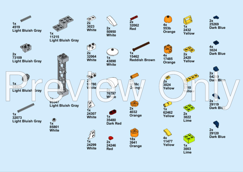 LEGO MOC Light Pontoon Helicopter by Wacky | Rebrickable - Build with LEGO