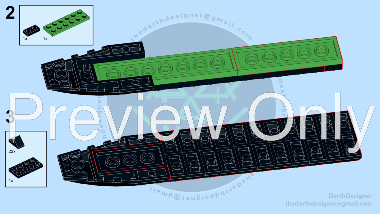 LEGO MOC VIRGINIA CLASS Submarine - 1:300 Scale by DarthDesigner ...