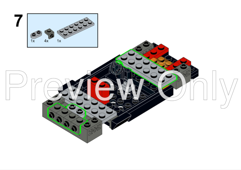 LEGO MOC 76912 Camaro Restomod by KMPMOCS | Rebrickable - Build with LEGO