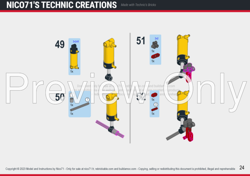 LEGO MOC 3-Cylinder Pneumatic Engine by Nico71 | Rebrickable - Build ...