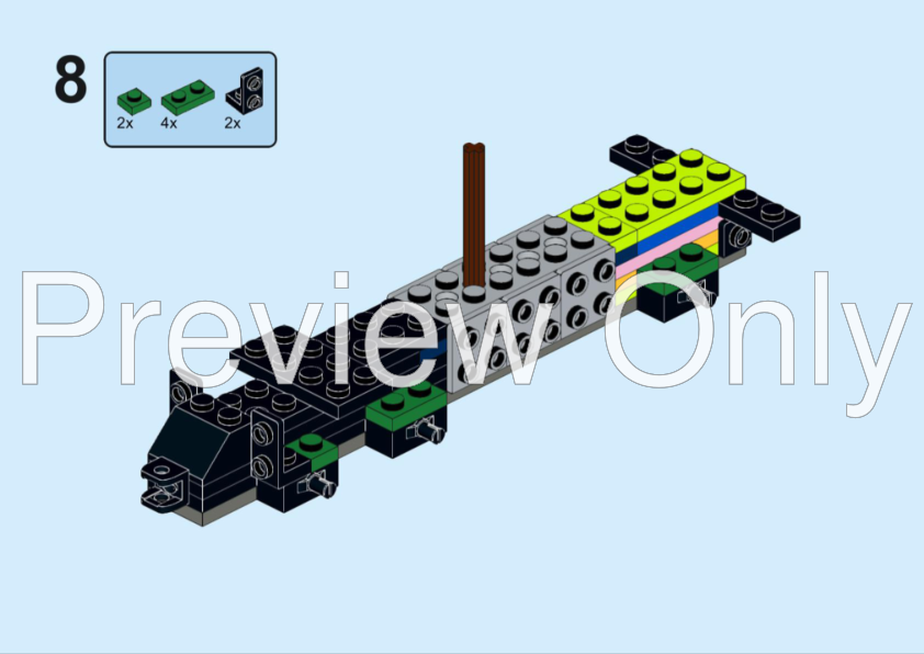 Lego Moc Logging Truck With Pole Trailer By Wacky Rebrickable Build