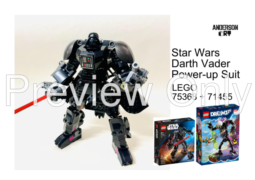 LEGO MOC Star-Wars Darth-Vader Power-up Suit & Dreamzzz 75368 + 71455 by anderson_brick_art ...