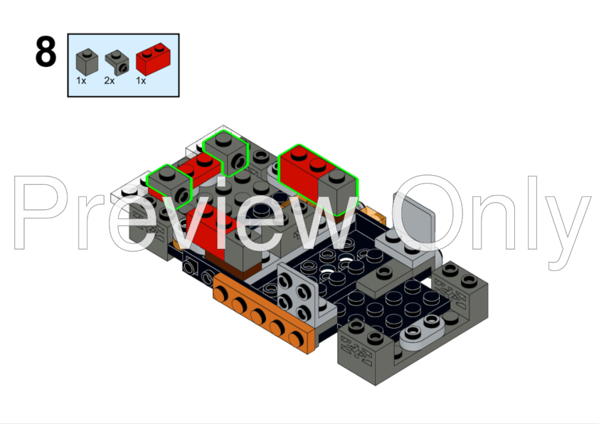 Lego Moc 76912 Porsche 911 Rsr By Kmpmocs Rebrickable Build With Lego