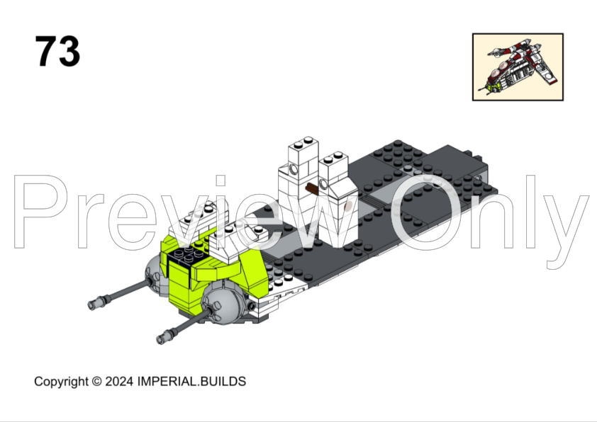 LEGO MOC Republic Gunship LAAT (Clone Wars) by Imperial Builds ...