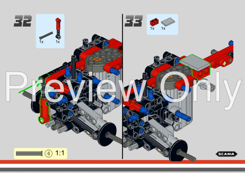 LEGO MOC Scania 141 V8 6x2 by Mani91 | Rebrickable - Build with LEGO