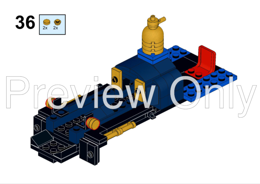 LEGO MOC Steam Locomotive "Jupiter" 1868 by AOBrick34 | Rebrickable ...