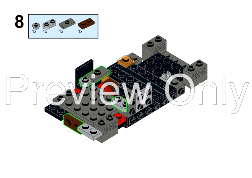 LEGO MOC 76912 McLaren F1 LM by KMPMOCS | Rebrickable - Build with LEGO