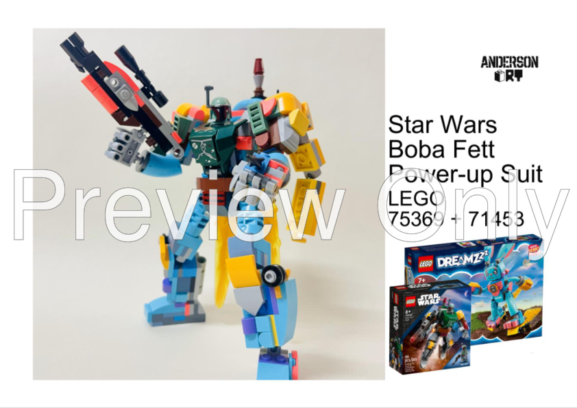 LEGO MOC Star-Wars power-up suits trilogy bundle (75368 + 75369 + 75370 ...