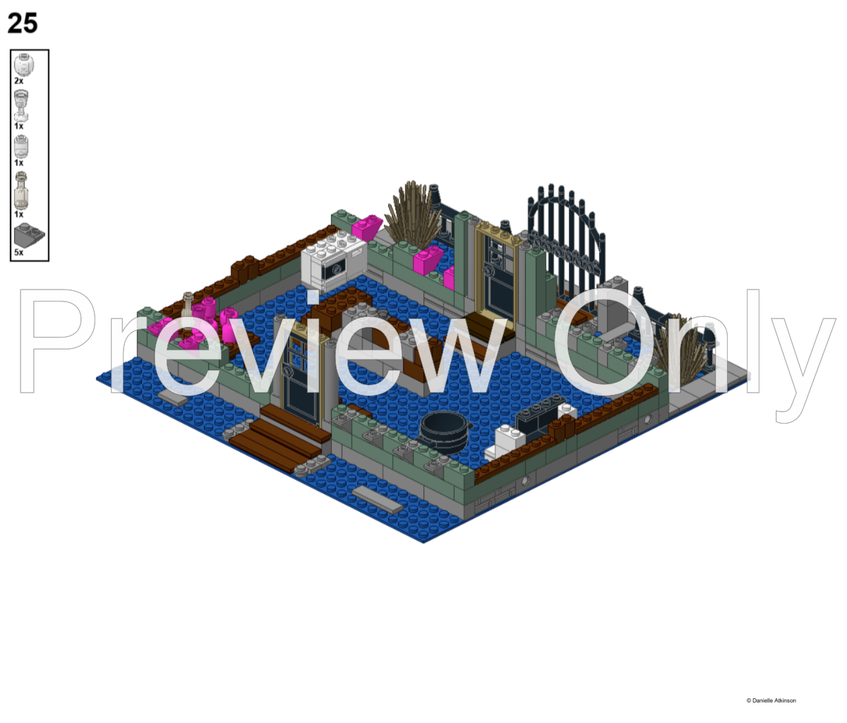 LEGO MOC Haunted House Derelict Modular by Danielle | Rebrickable ...