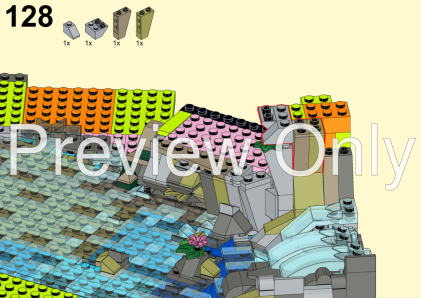 LEGO MOC Waterfall extention for 21338 by world_of_bricks | Rebrickable ...