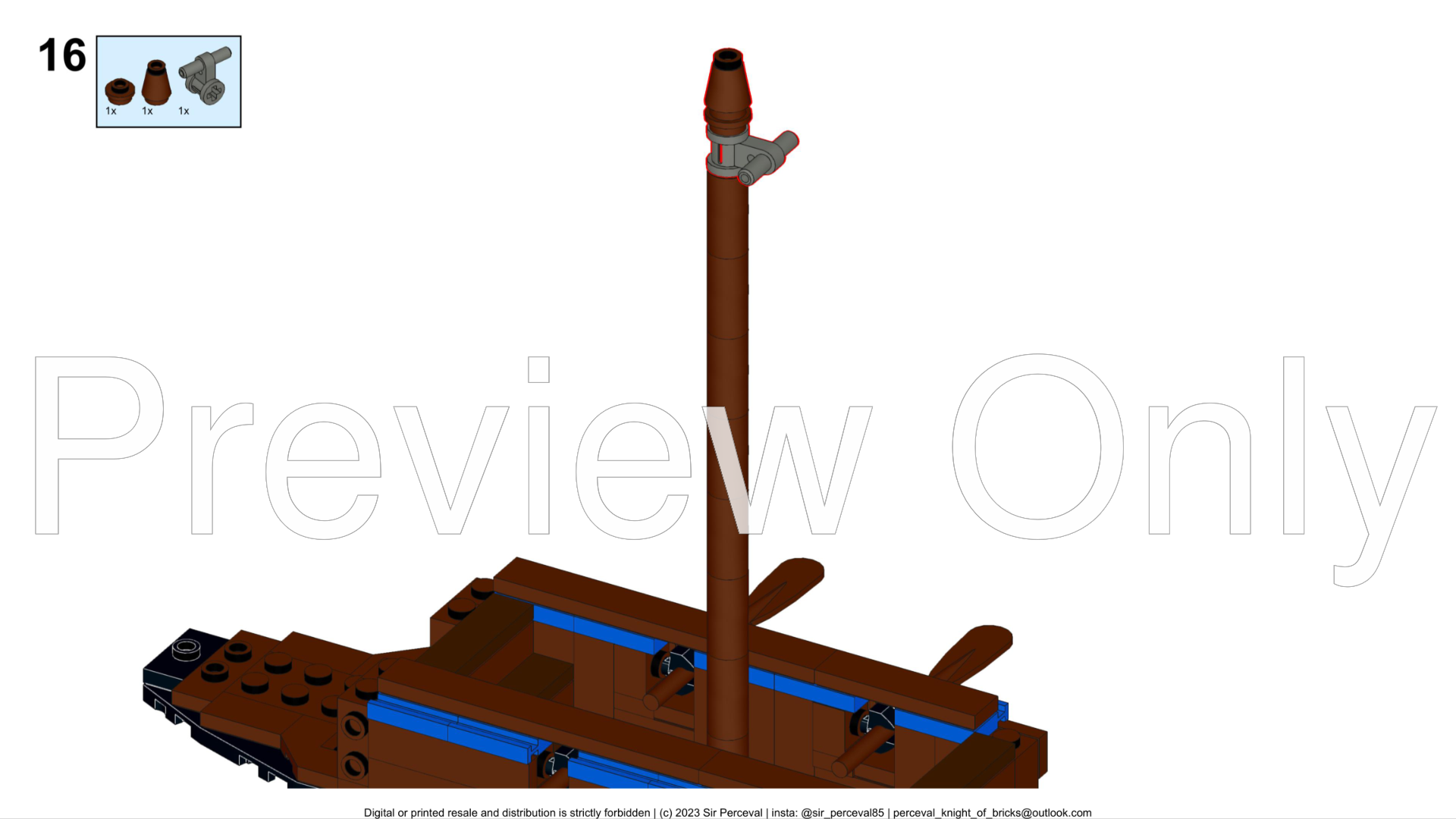 LEGO MOC Medieval Falcon Knight Ship by Sir Perceval | Rebrickable ...