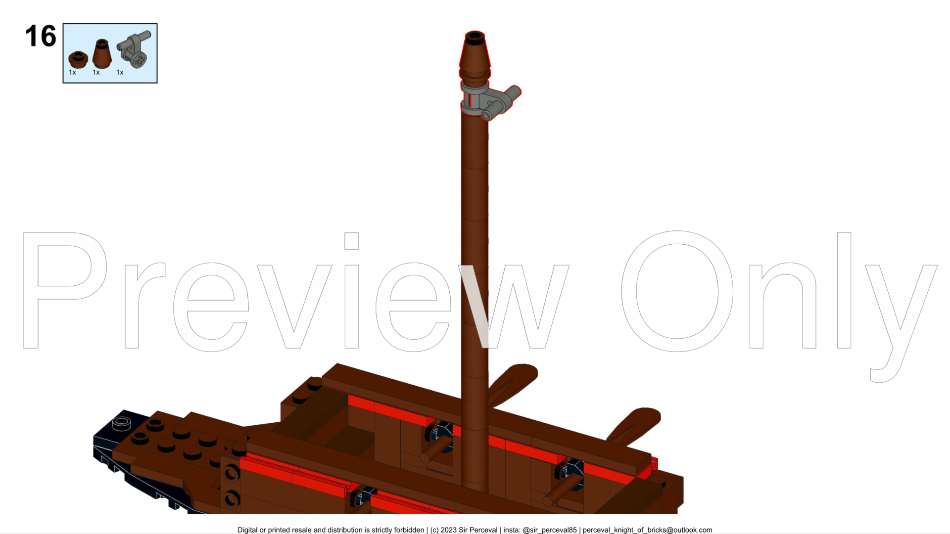 LEGO MOC Medieval Lion Knight Ship by Sir Perceval | Rebrickable ...