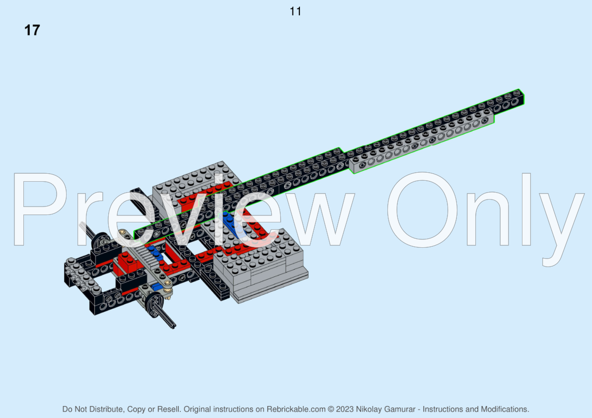 LEGO MOC Peterbilt 359 - Light Bluish Gray Version by NikolayFX | Rebrickable - Build with LEGO