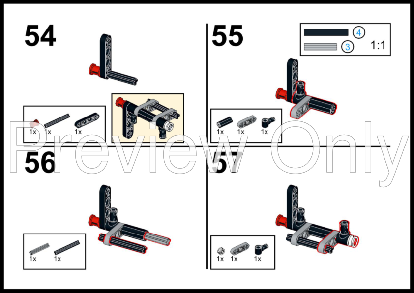 LEGO MOC Custom Lego Ford GT 2022 42154 RC conversion instruction by ...