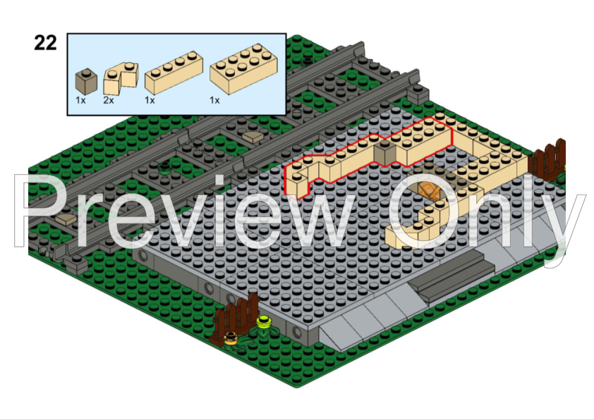 LEGO MOC Modular Hogsmeade Station - Modification of set 76423 by Brick Artisan | Rebrickable ...