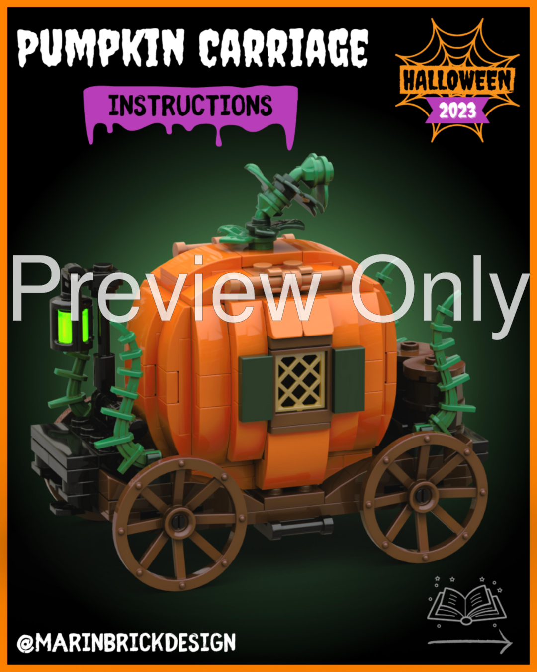 LEGO MOC Pumpkin Carriage - Lego Spooky Halloween Moc by ...