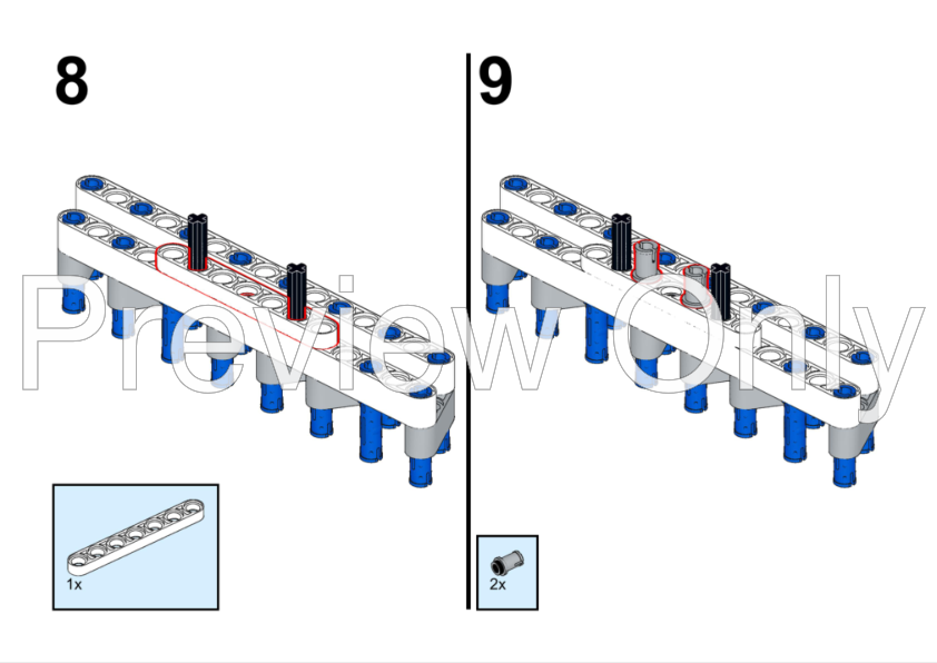 LEGO MOC 42158 - 2 Single-Axle Tractors with 4 Attachments by Larsagri | Rebrickable - Build ...