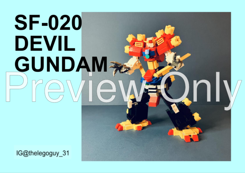 LEGO MOC SF-020 Devil Gundam by TheLegoGuy31 | Rebrickable - Build with ...