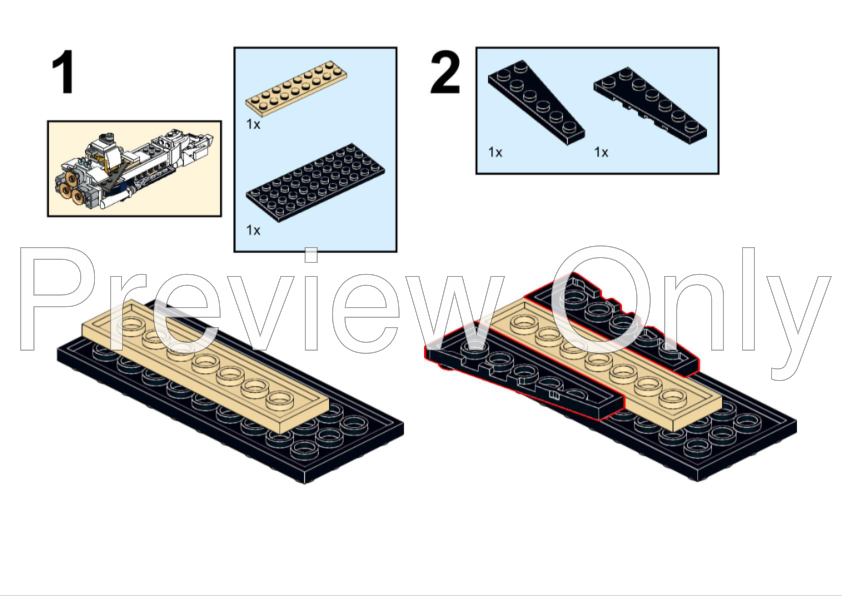 LEGO MOC Micro-Ships from Above and Beyond, Bundle of 31134 Alternate ...