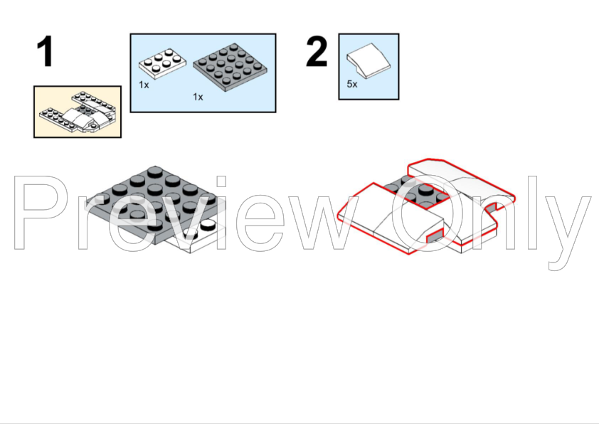 LEGO MOC Micro-Ships from Above and Beyond, Bundle of 31134 Alternate ...