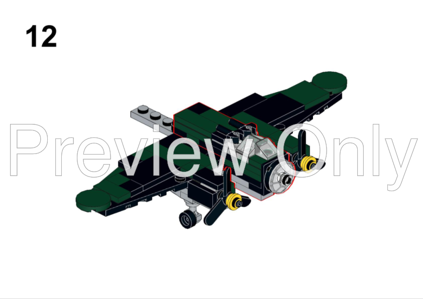 LEGO MOC Micro Junkers Ju 88 A-4 & G-6 by xpasza | Rebrickable - Build ...