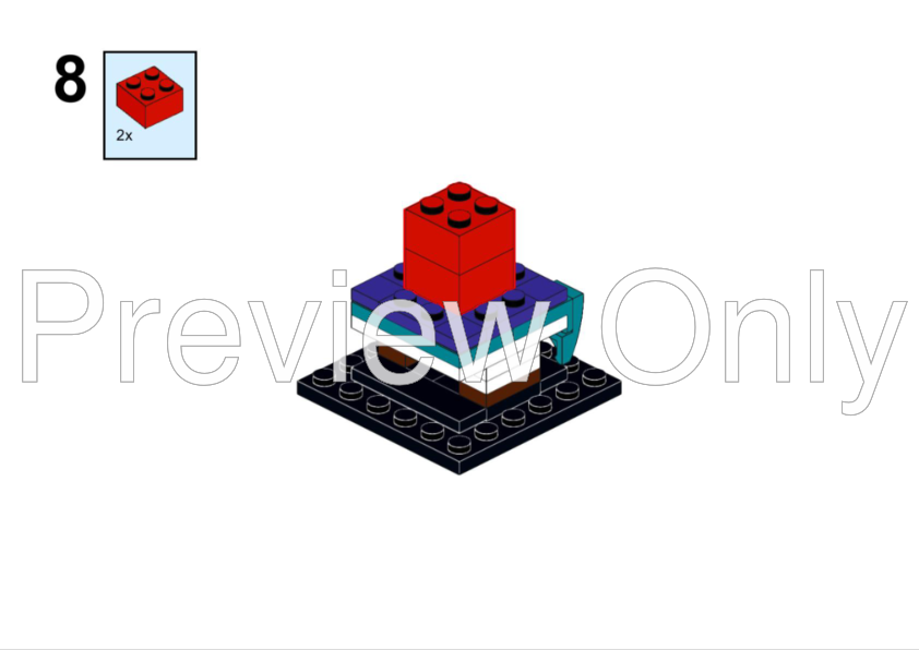 LEGO MOC Sabin Rene Figaro (FFVI) Brickheadz by Headache | Rebrickable ...