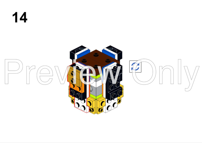 LEGO MOC-160368 Up-Scaled LEGO Minifigure Head - AWESOME Emmet Edition ...