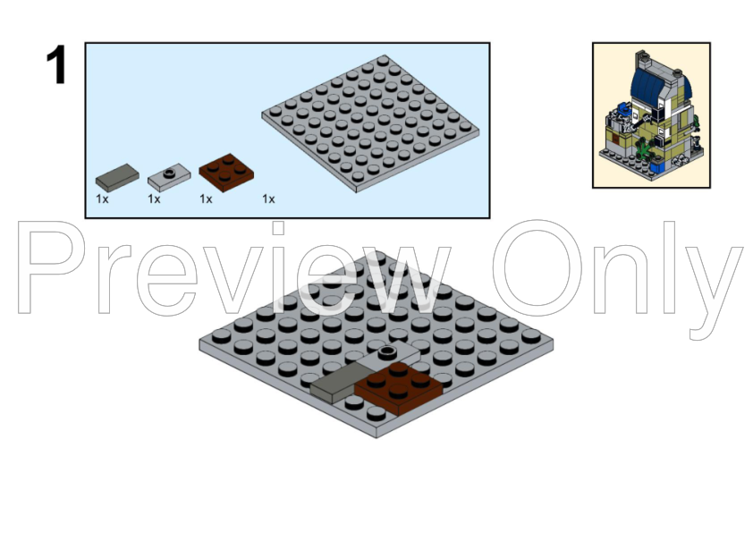 LEGO MOC Mini Modulars 2 by par016 | Rebrickable - Build with LEGO