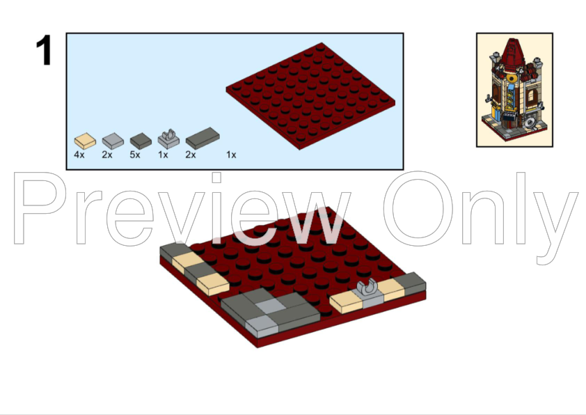 LEGO MOC Mini Modulars 2 by par016 | Rebrickable - Build with LEGO