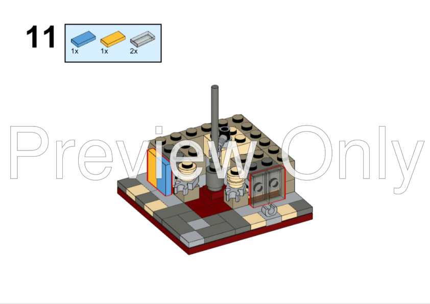LEGO MOC Mini Modulars 2 by par016 | Rebrickable - Build with LEGO
