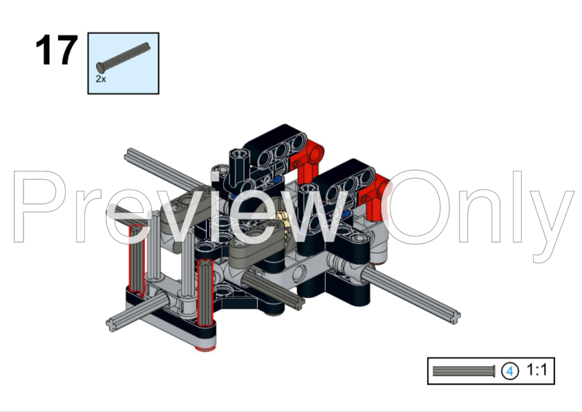 Lego Moc Mini 4wd Articulating Tractor With Blade By Technicmodlr