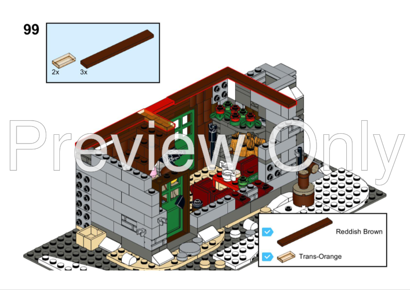 Lego Moc Modular Alpine Lodge Modification Of Set 10325 By Brick