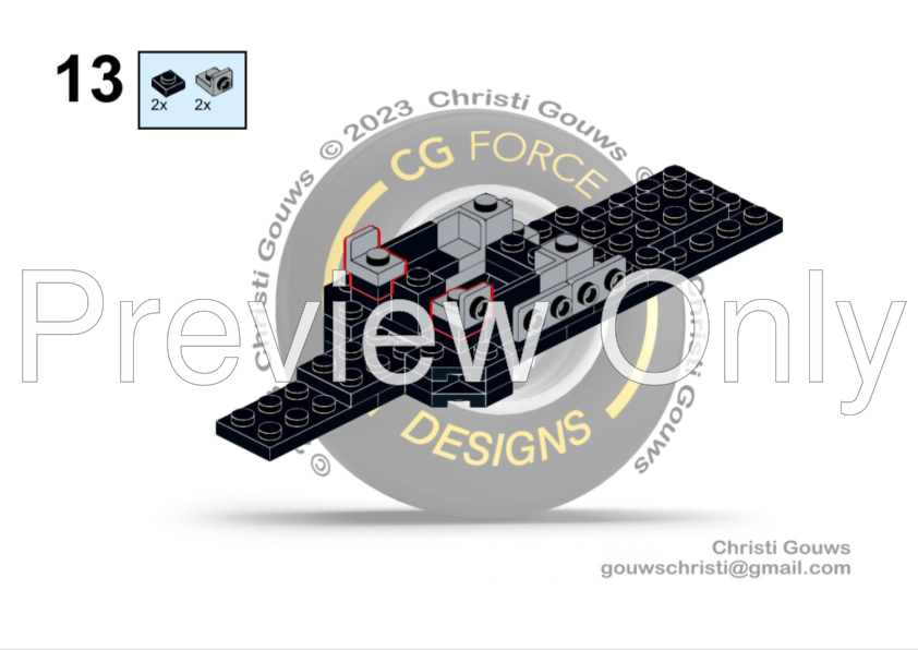Lego Moc F1 Mercedes W08 By Cgforcedesigns Rebrickable Build With Lego