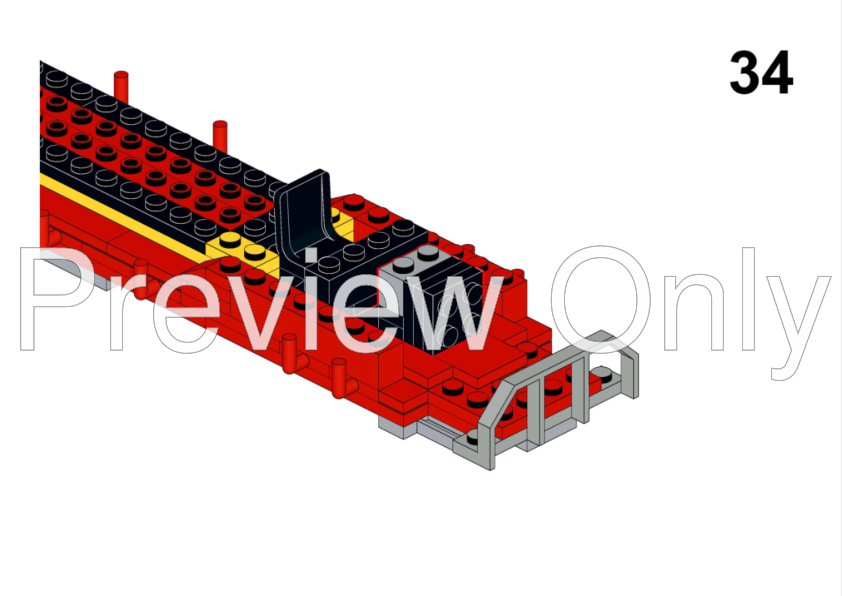 LEGO MOC GP30 Santa Fe diesel locomotive train by josszo | Rebrickable ...