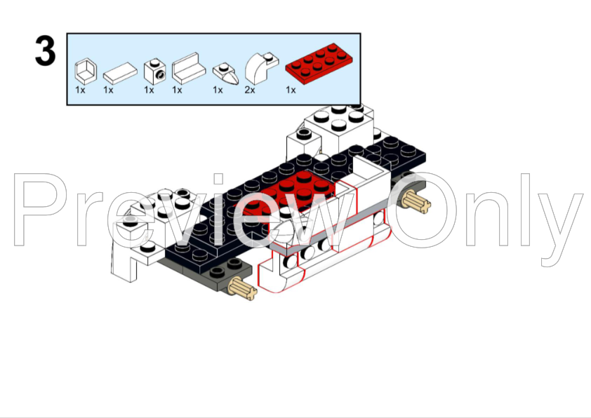LEGO MOC Vintage car for four by EagleBrick | Rebrickable - Build with LEGO