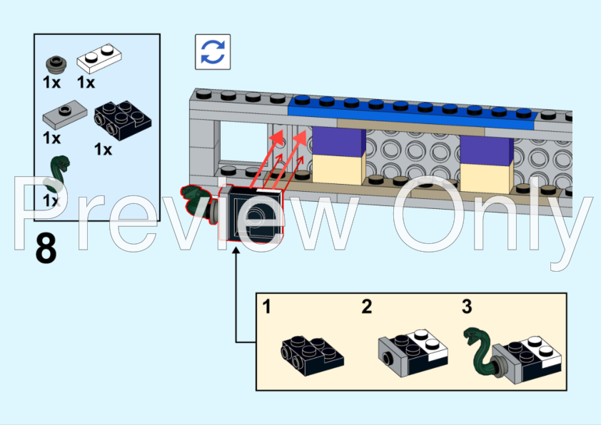 LEGO MOC HP postcard by 菲菲家的金子 | Rebrickable - Build with LEGO