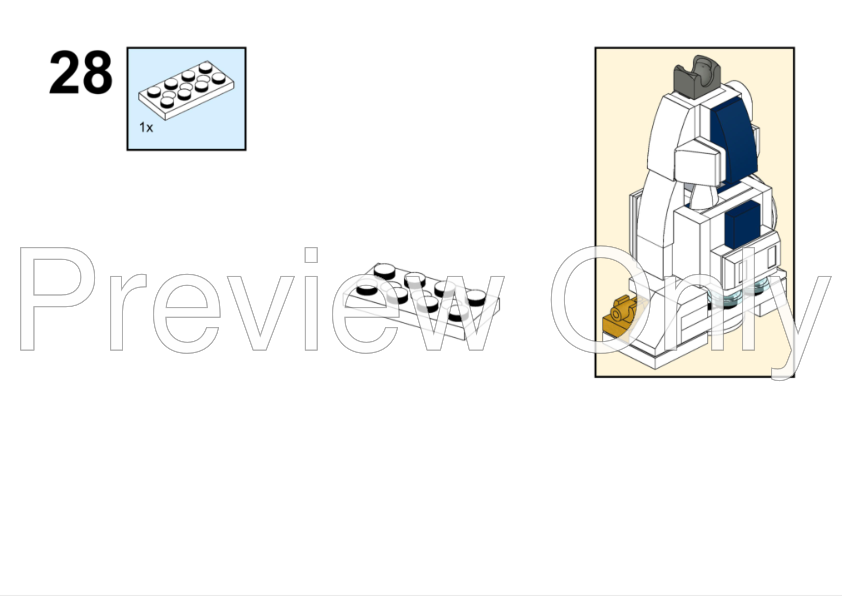 LEGO MOC R2D2 mech by BeskarBricks | Rebrickable - Build with LEGO