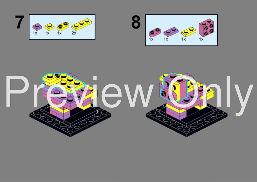 LEGO MOC Yummy Mummy and Fruit Brute Brickheadz by Penguins and plastic ...