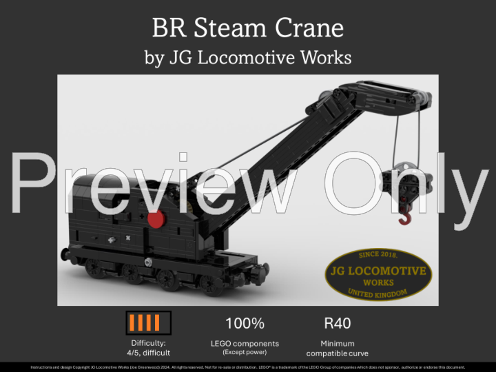 LEGO MOC-161524 BR Steam Crane (RC) by JG Locomotive Works ...