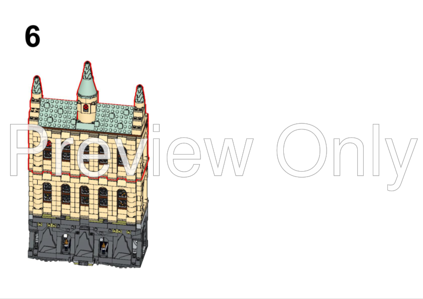 LEGO MOC HP Modular - Bell Towers by Gobsmack | Rebrickable - Build ...