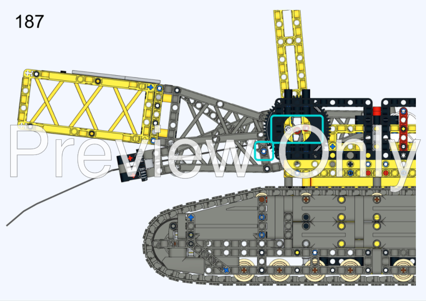 LEGO MOC-161646 42146 Dragline Liebherr HS 8300 - RC alternate build by ...