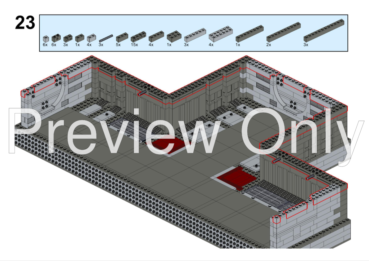 Lego Moc Sw Tantive Iv Service Corridor By Sarinoo90 Rebrickable