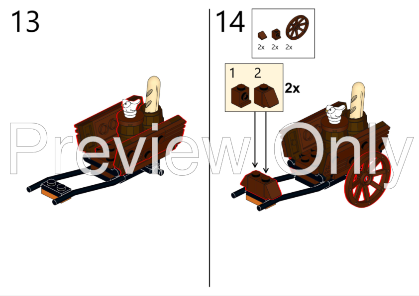 LEGO MOC 3739 Mill Village Raid Remake - Lego Medieval Castle MOC by ...