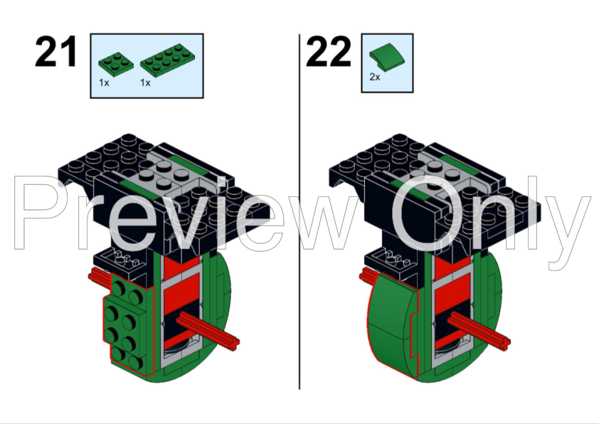 LEGO MOC Upscaled Forestmen by zotgeval | Rebrickable - Build with LEGO